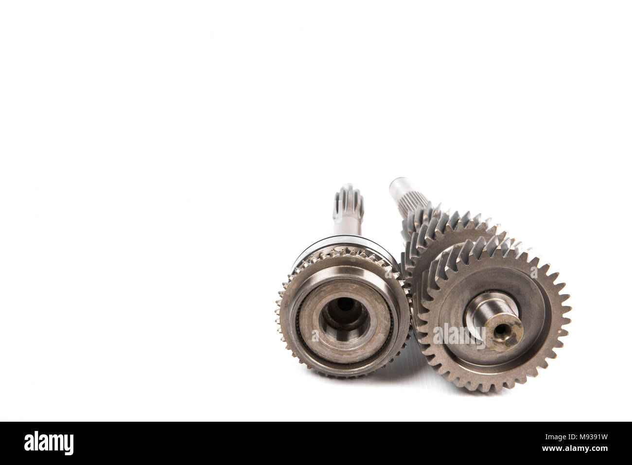 Transmission gears , isolated on a white background Stock Photo - Alamy