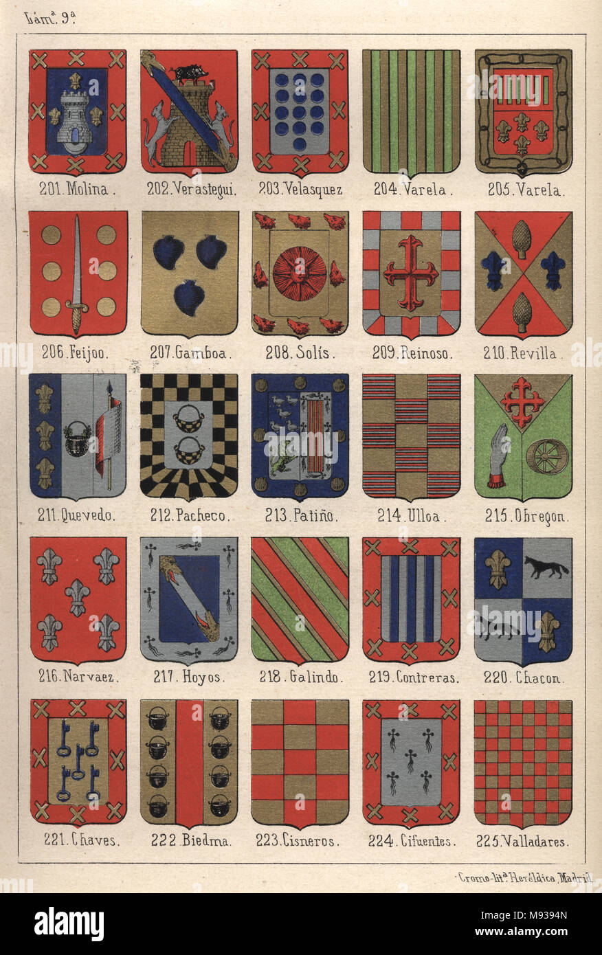 Coat Arms Heraldry Antique Print High Resolution Stock Photography and ...