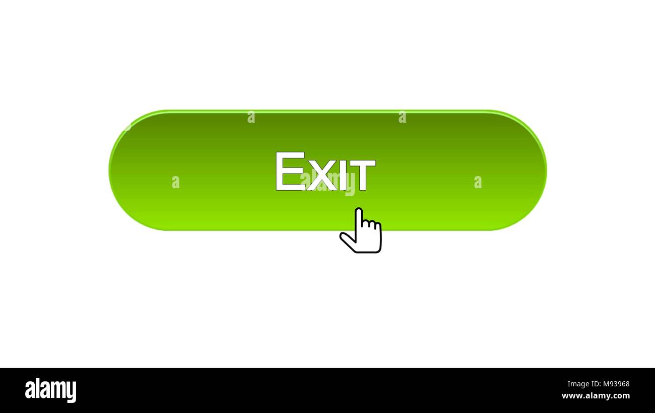 Exit Web Interface Button Clicked With Mouse Cursor Green Color Log 8053
