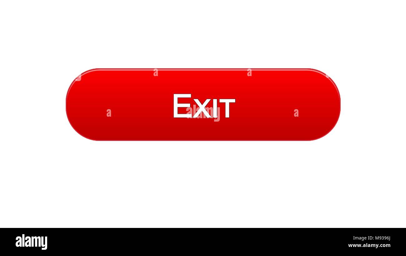 Red exit pointer Cut Out Stock Images & Pictures - Alamy