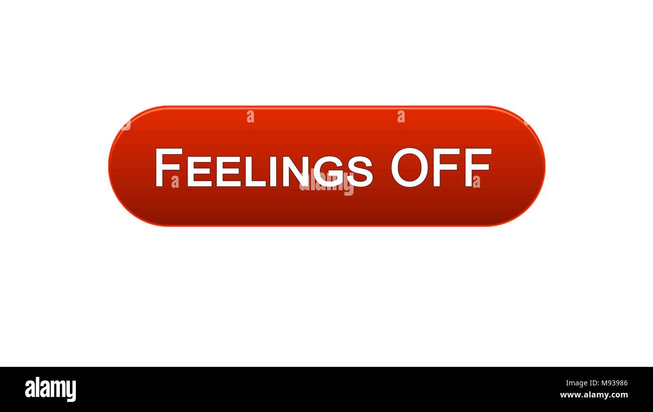 Feelings off web interface button clicked with mouse cursor, red color, online, stock footage ...