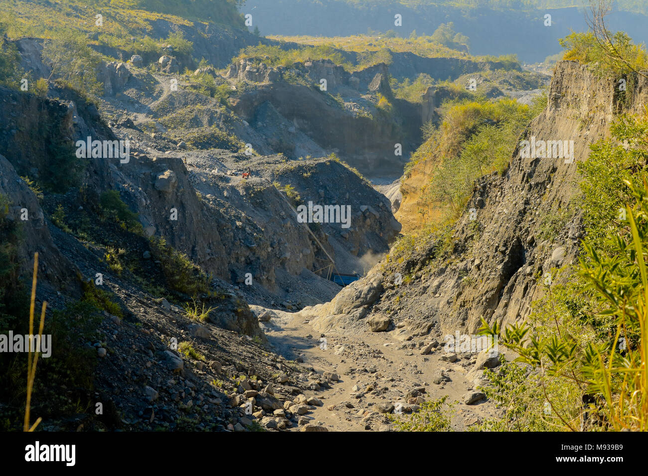 Mount Merapi, javanese, is an active stratovolcano located on the ...
