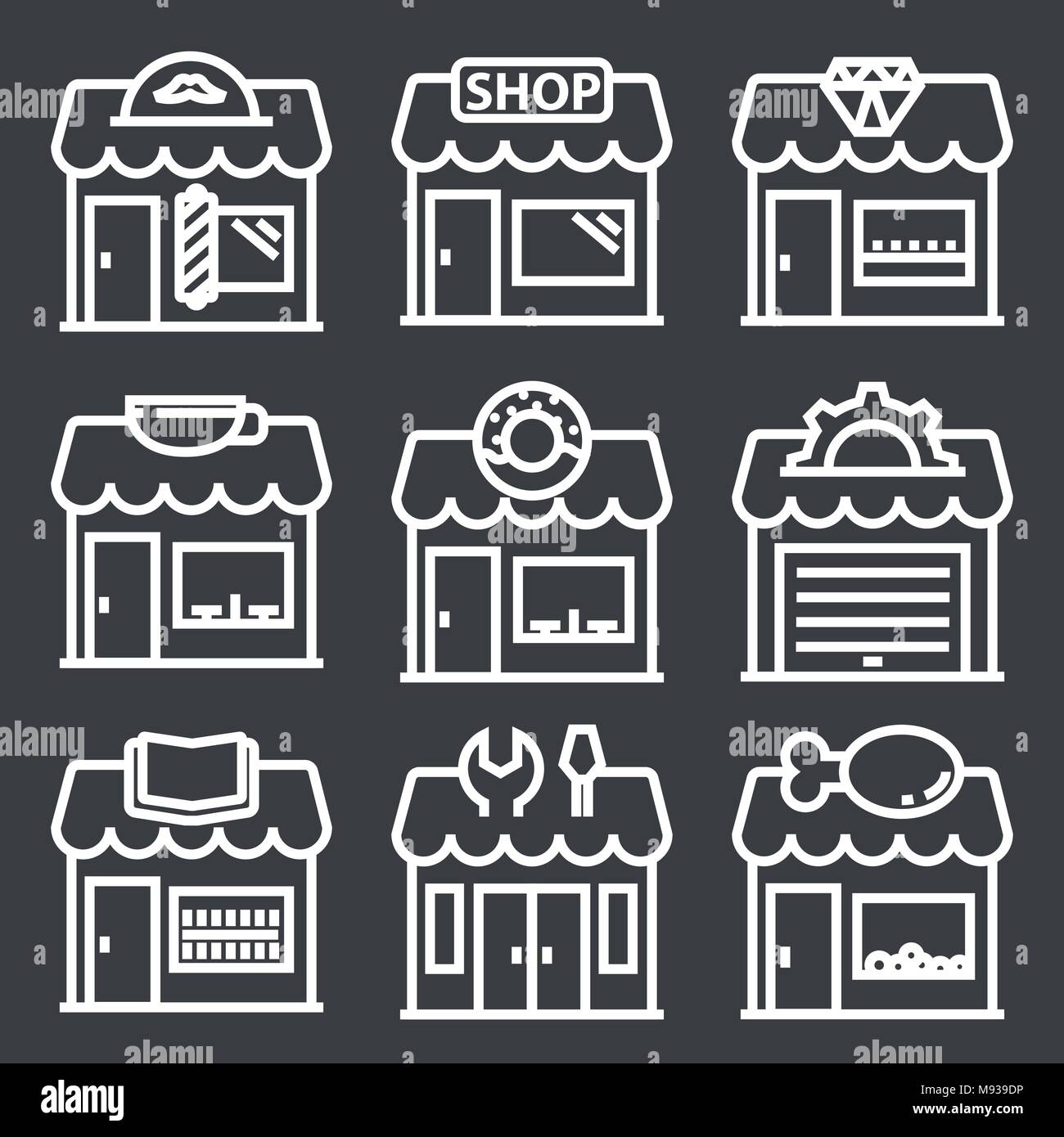 Storefront symbol Stock Vector Images - Alamy