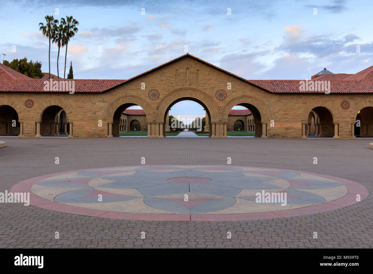 Stanford, California - March 19, 2018: Main Quad of Stanford University ...