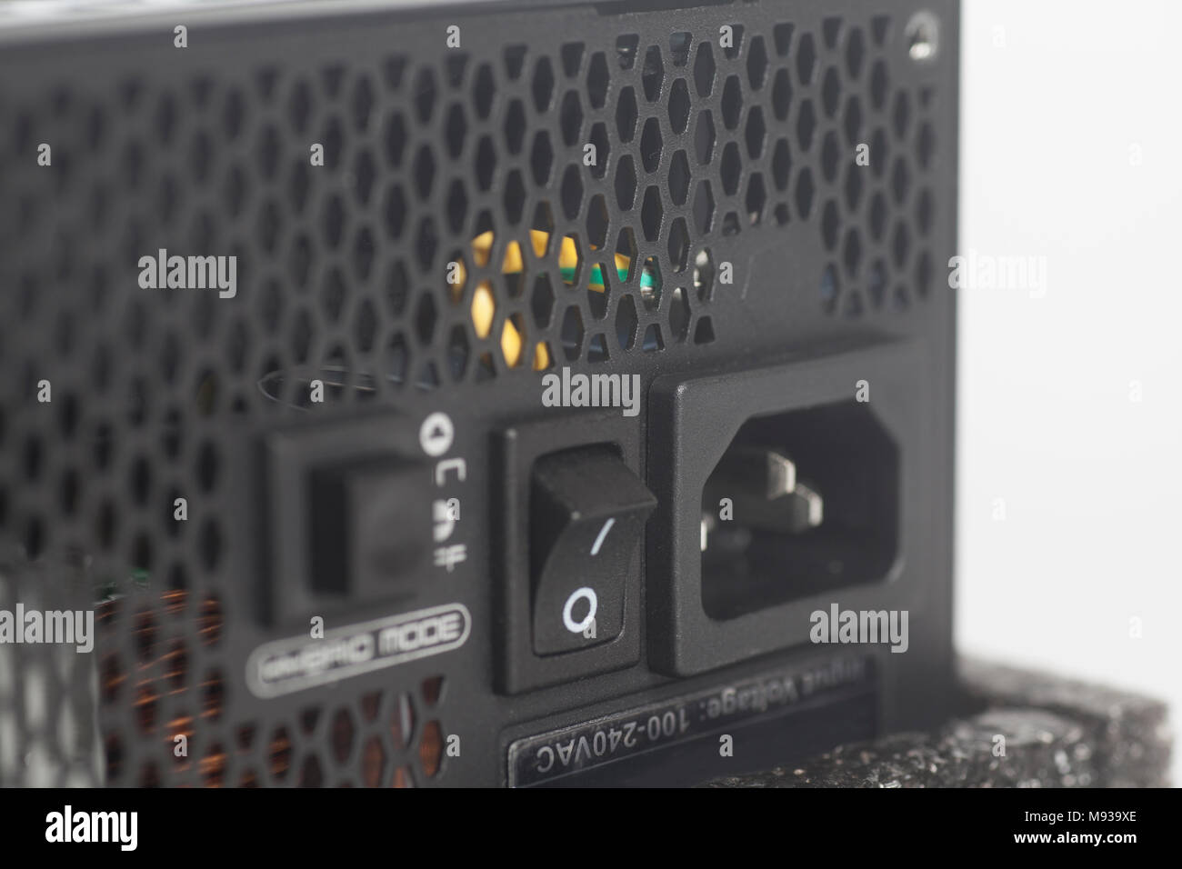 Computer Power Supply Unit isolated on a white background Stock Photo ...