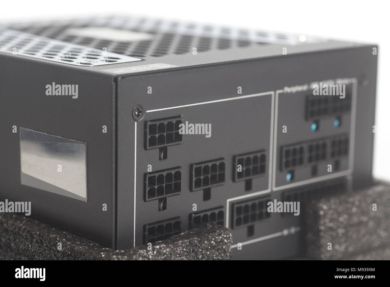 Computer Power Supply Unit isolated on a white background Stock Photo ...