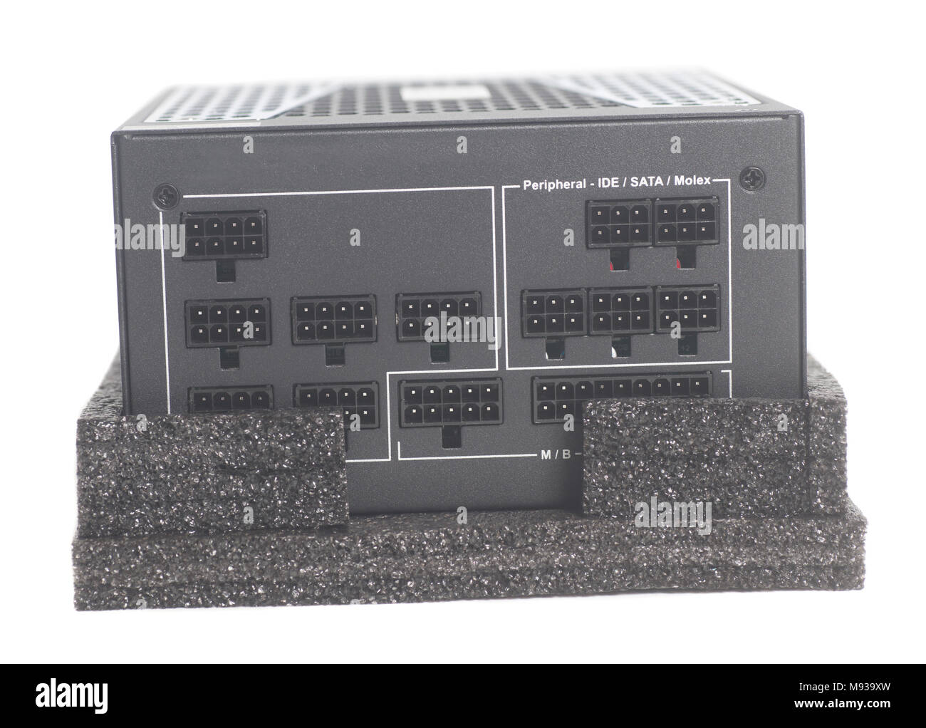 Computer Power Supply Unit isolated on a white background Stock Photo ...