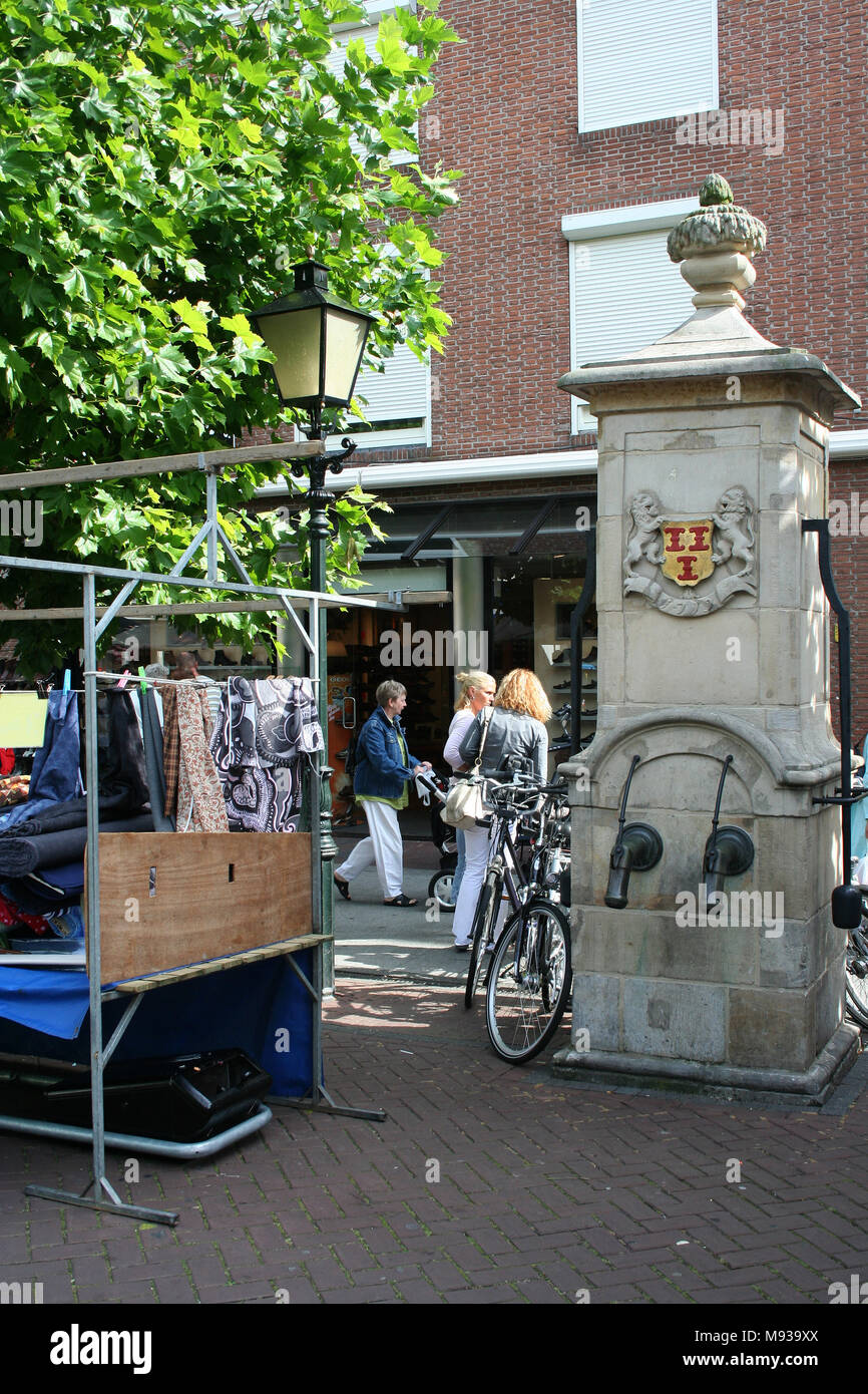Netherlands,Gelderland,Culemborg, june 2016: Historic water pump Stock ...
