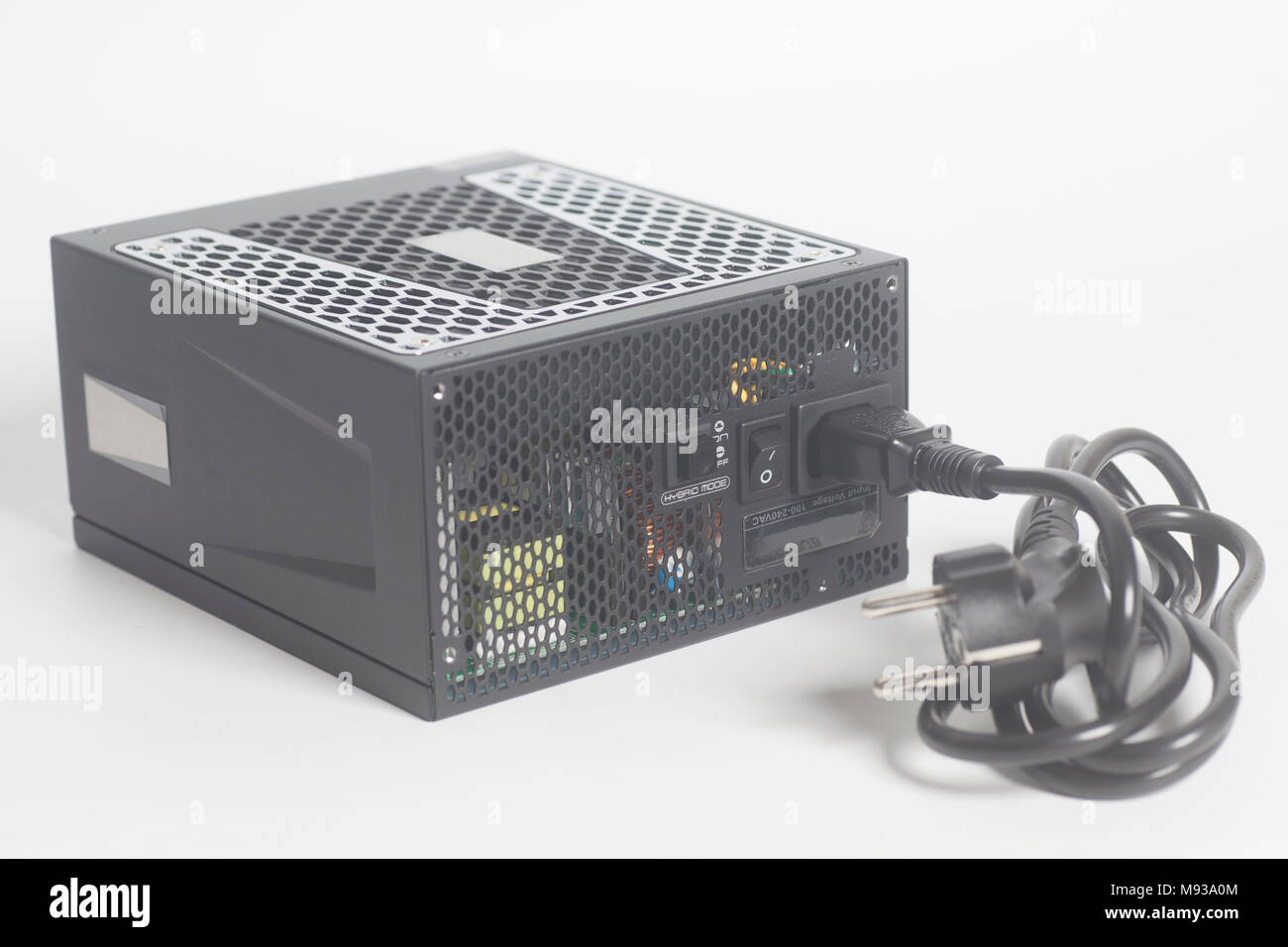 Computer Power Supply Unit isolated on a white background Stock Photo ...