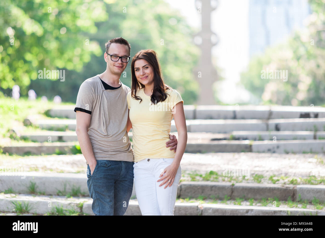 Friends together natural hi-res stock photography and images - Alamy