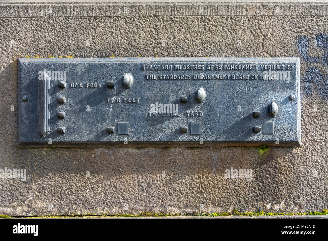 Standard Measures gauge, one foot, two feet and one yard. St. George's ...