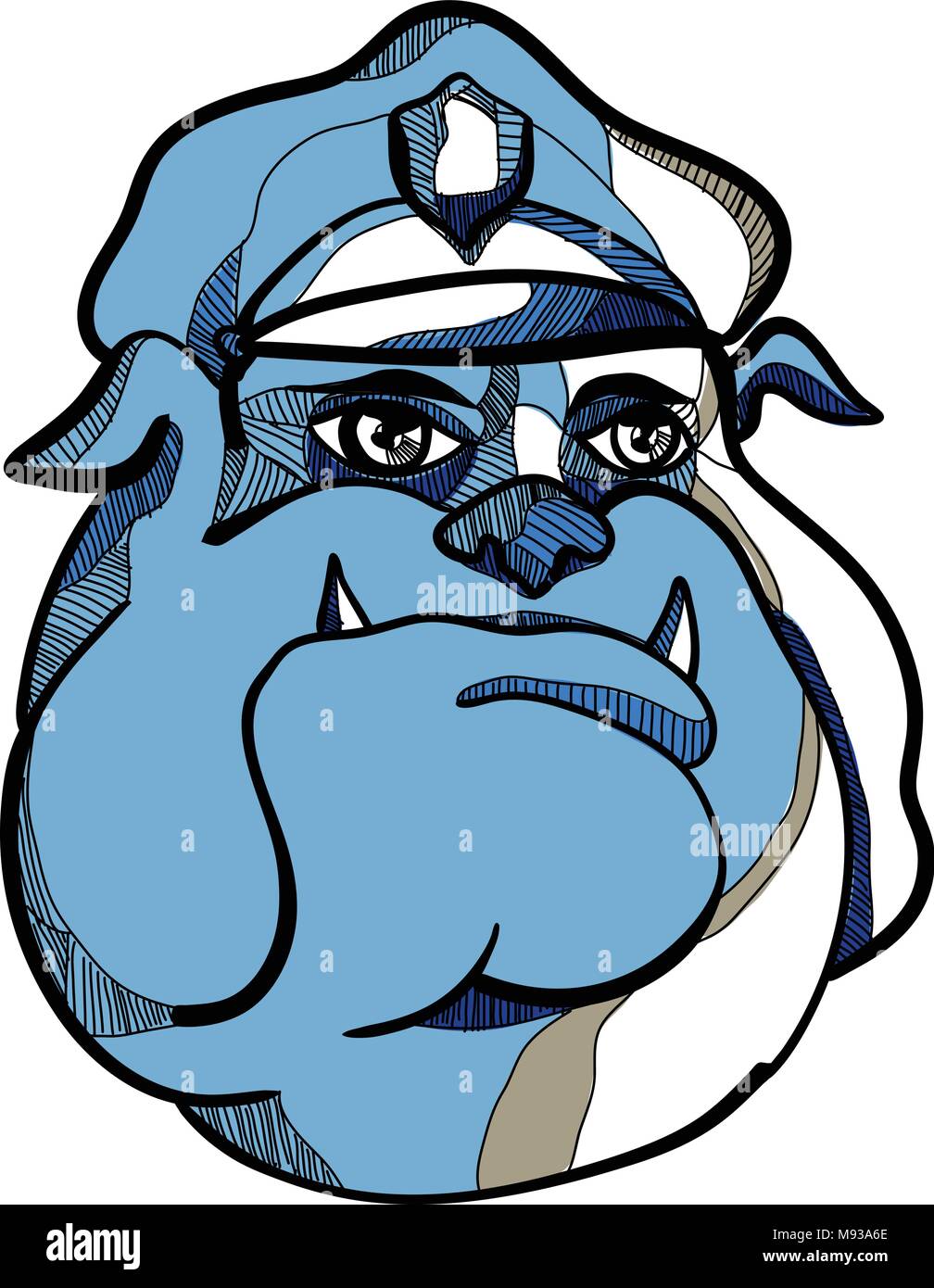 Policeman head Stock Vector Images - Alamy