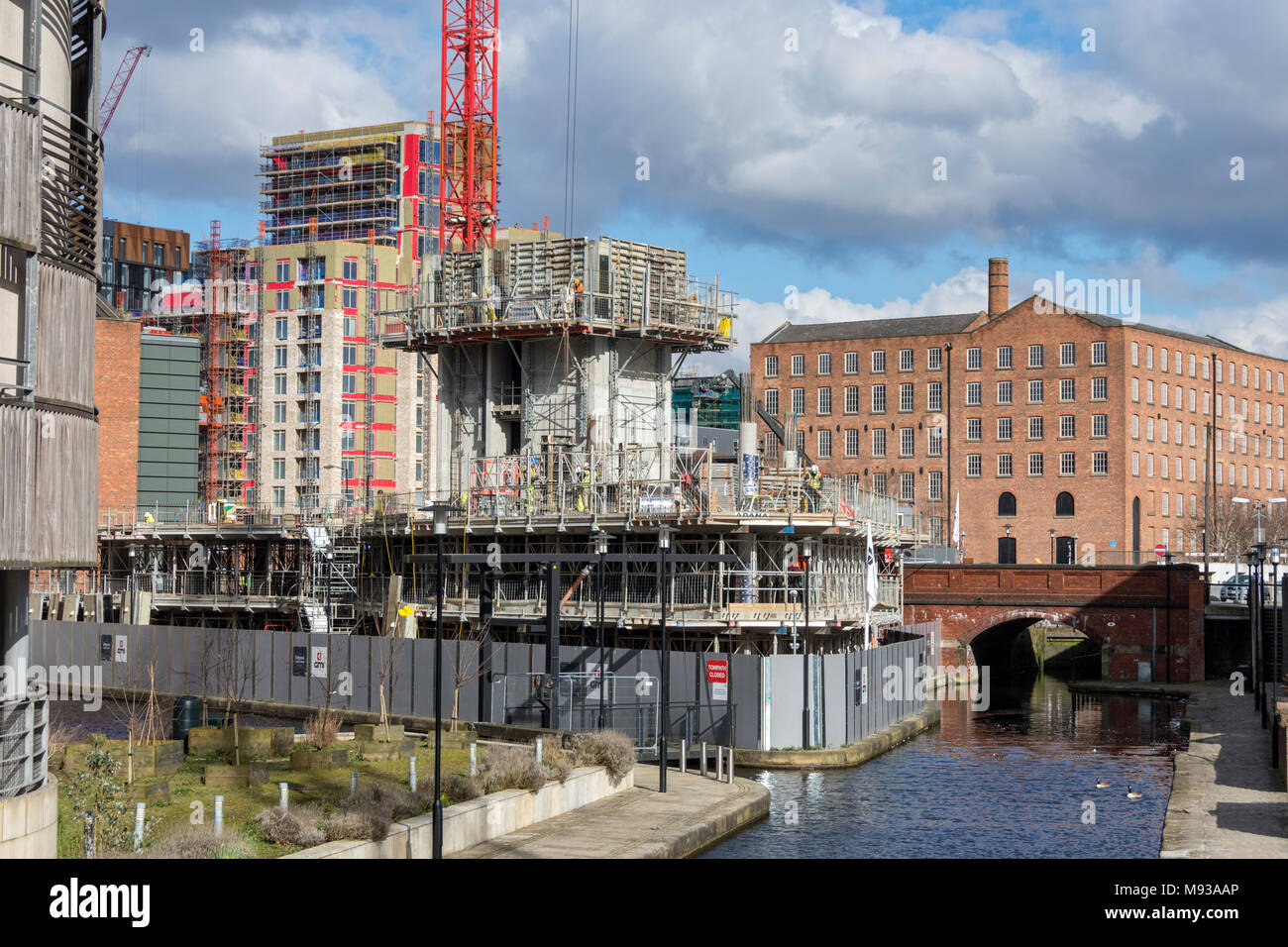 The Burlington House apartment block under construction, by the ...