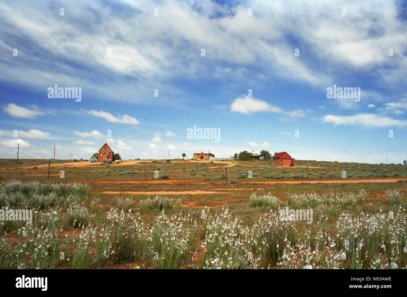 General view of the near ghost-town of Silverton, far western NSW ...