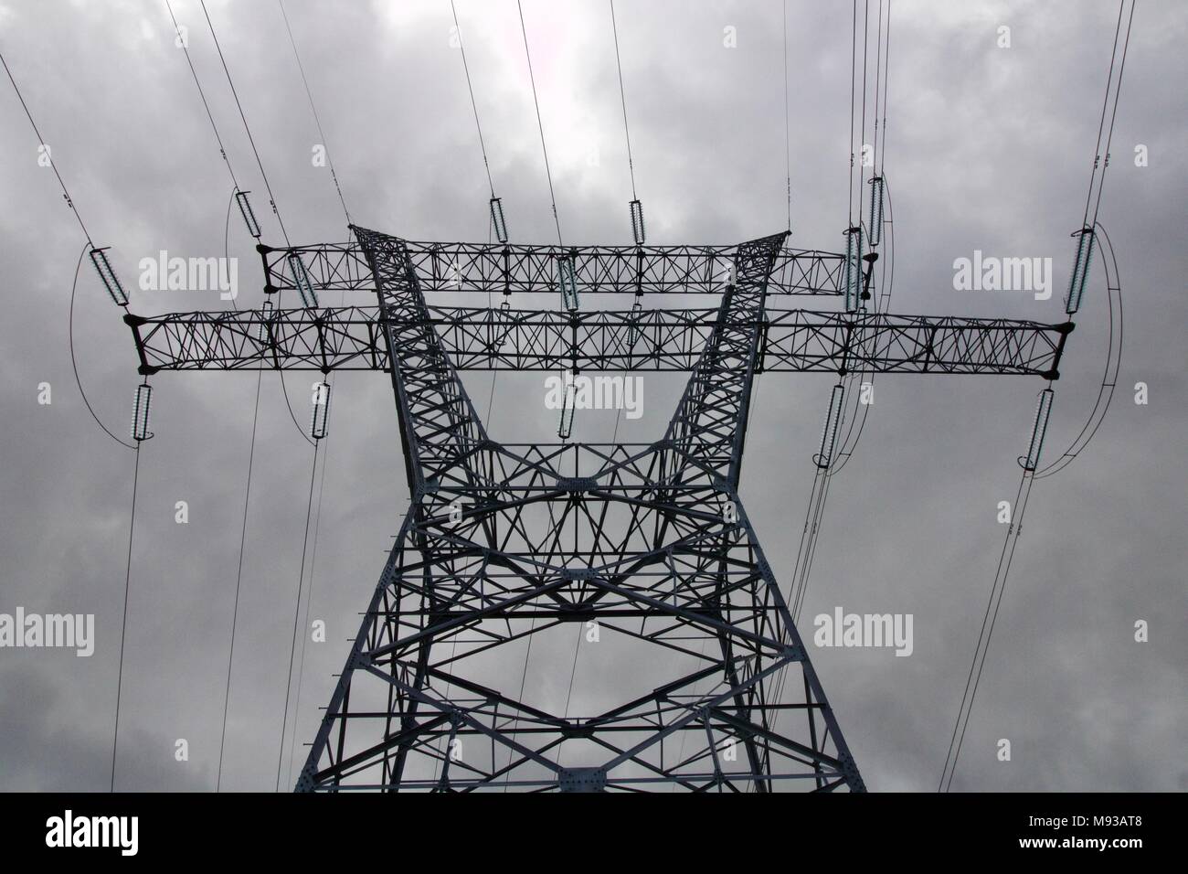 Power line construction hi-res stock photography and images - Alamy
