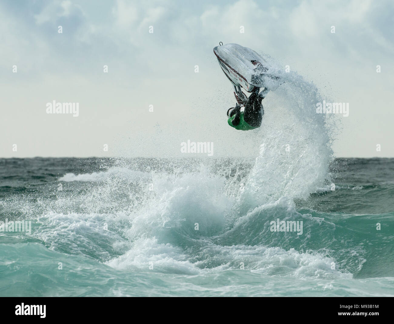 Jet Ski World Championship competitor somersaulting Stock Photo - Alamy