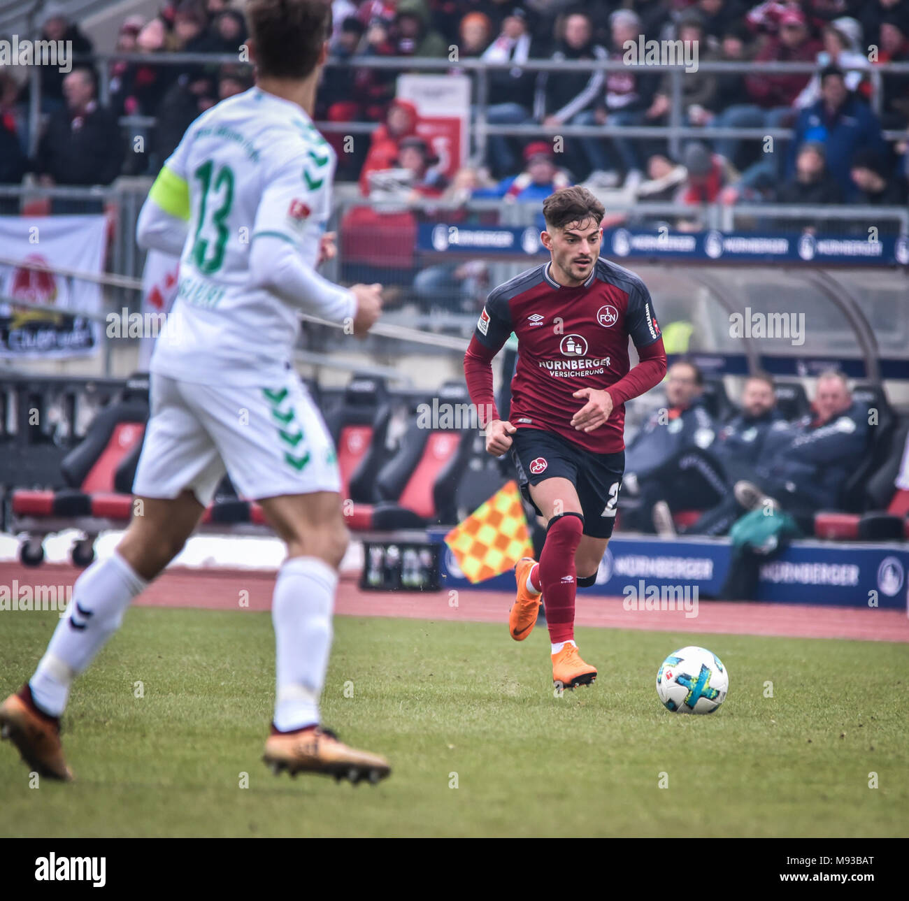 Germany, Nuernberg, Max-Morlock-Stadion, 03 March 2018 - 2.Bundesliga ...