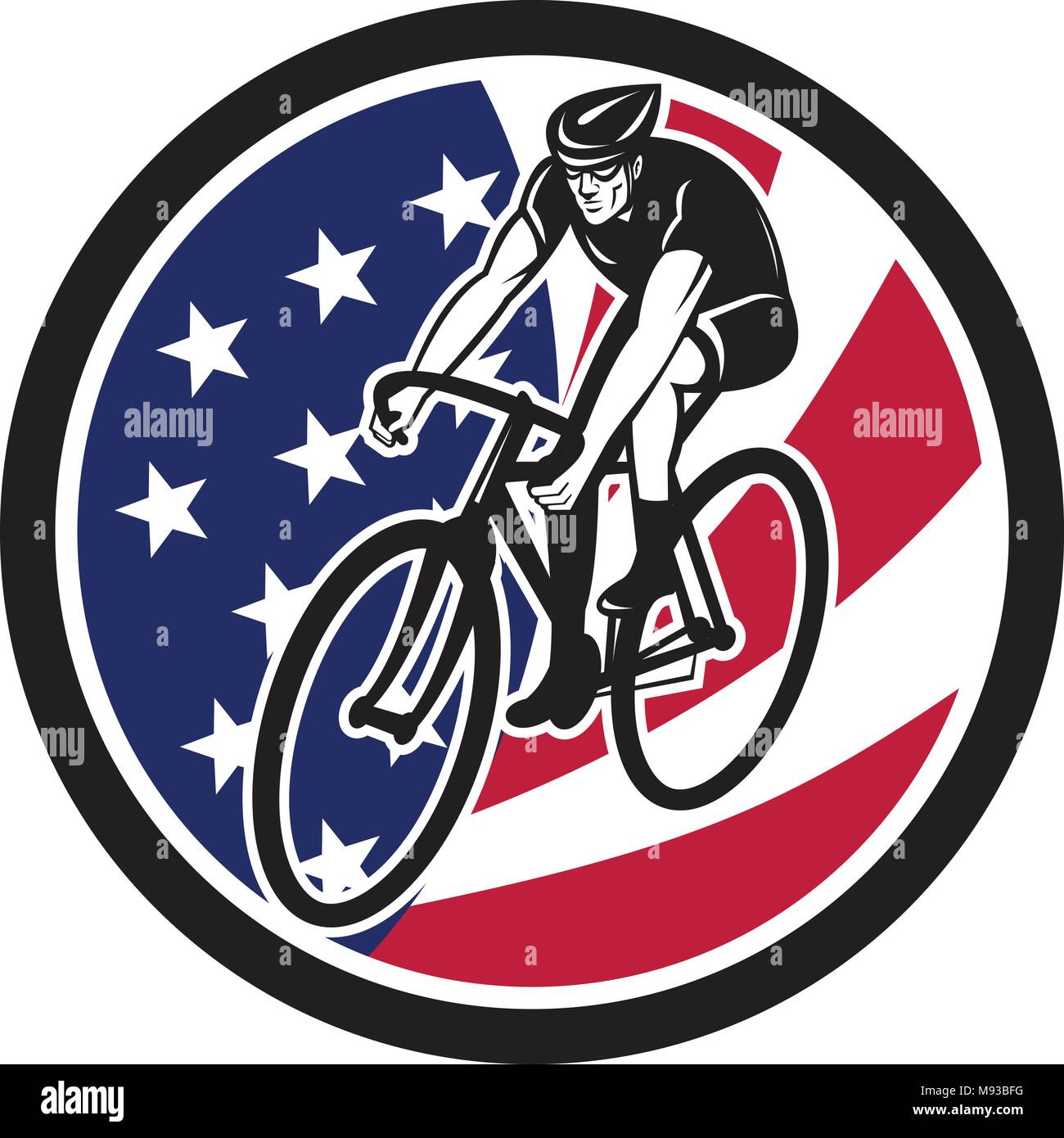 Usa cyclist Stock Vector Images - Alamy