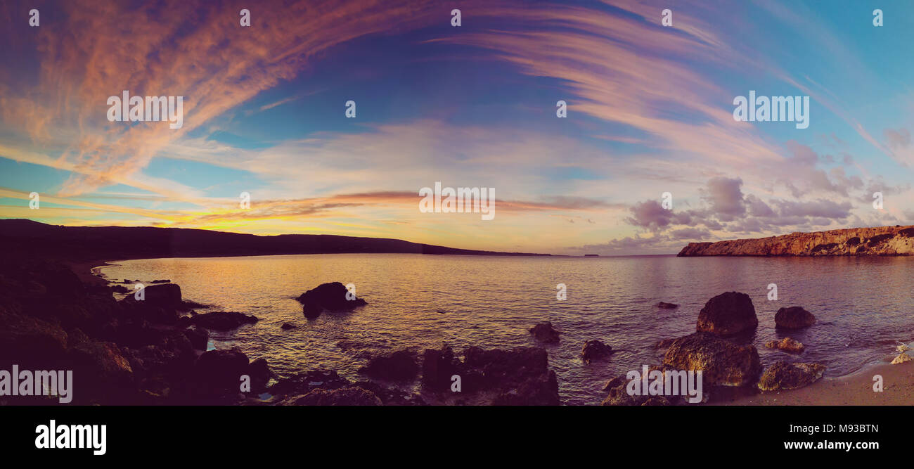 Cyprus beautiful sunrise Stock Photo - Alamy