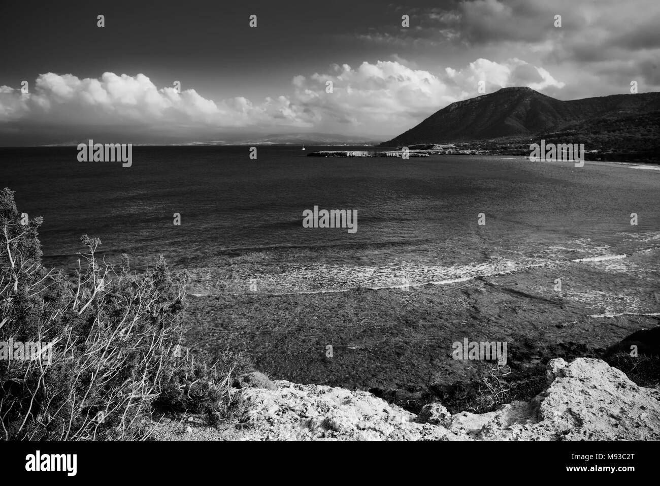 Cyprus mediterranean sea sea Black and White Stock Photos & Images - Alamy