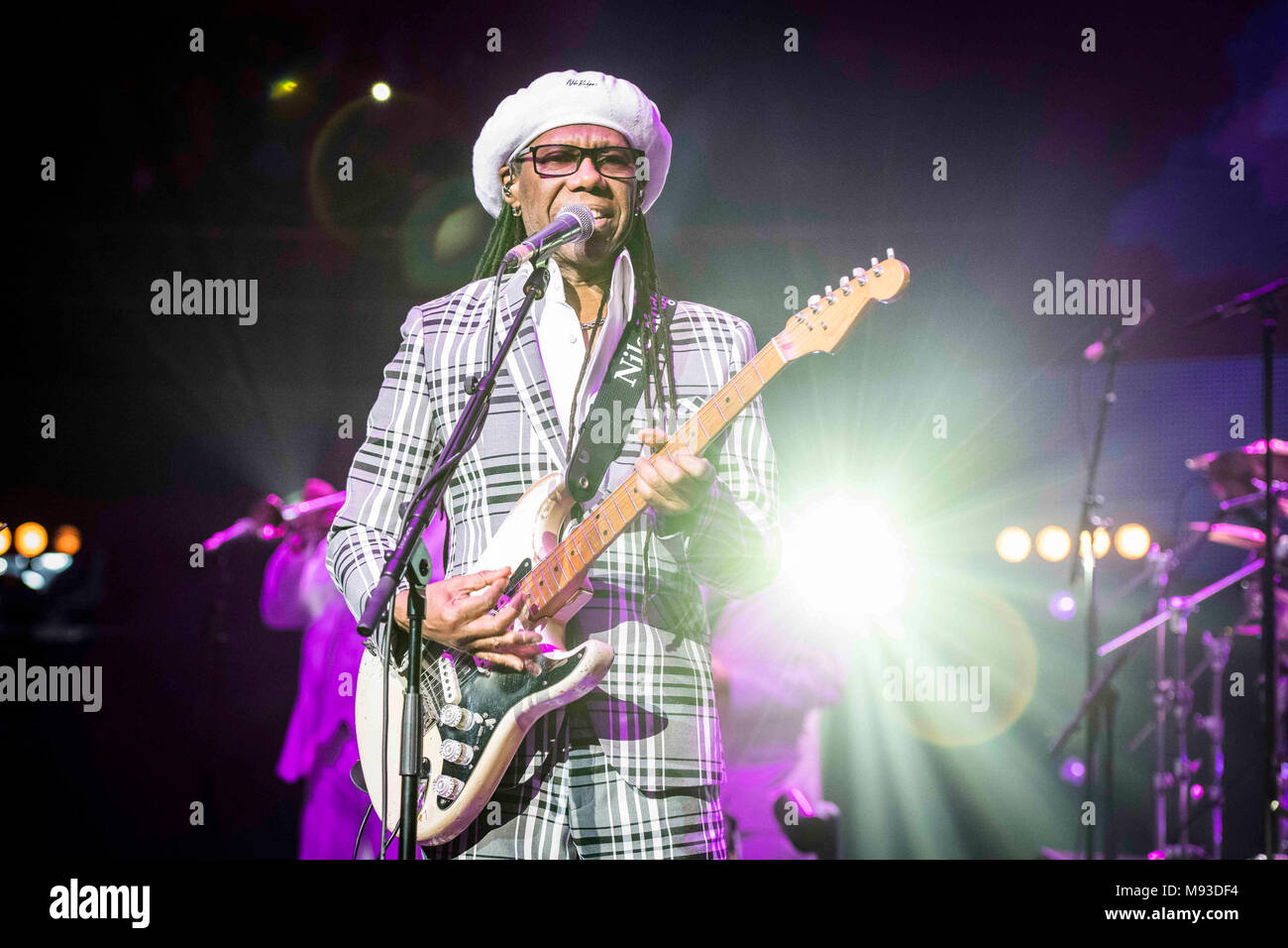 Nile Rodgers on stage during the Teenage Cancer Trust annual concert ...
