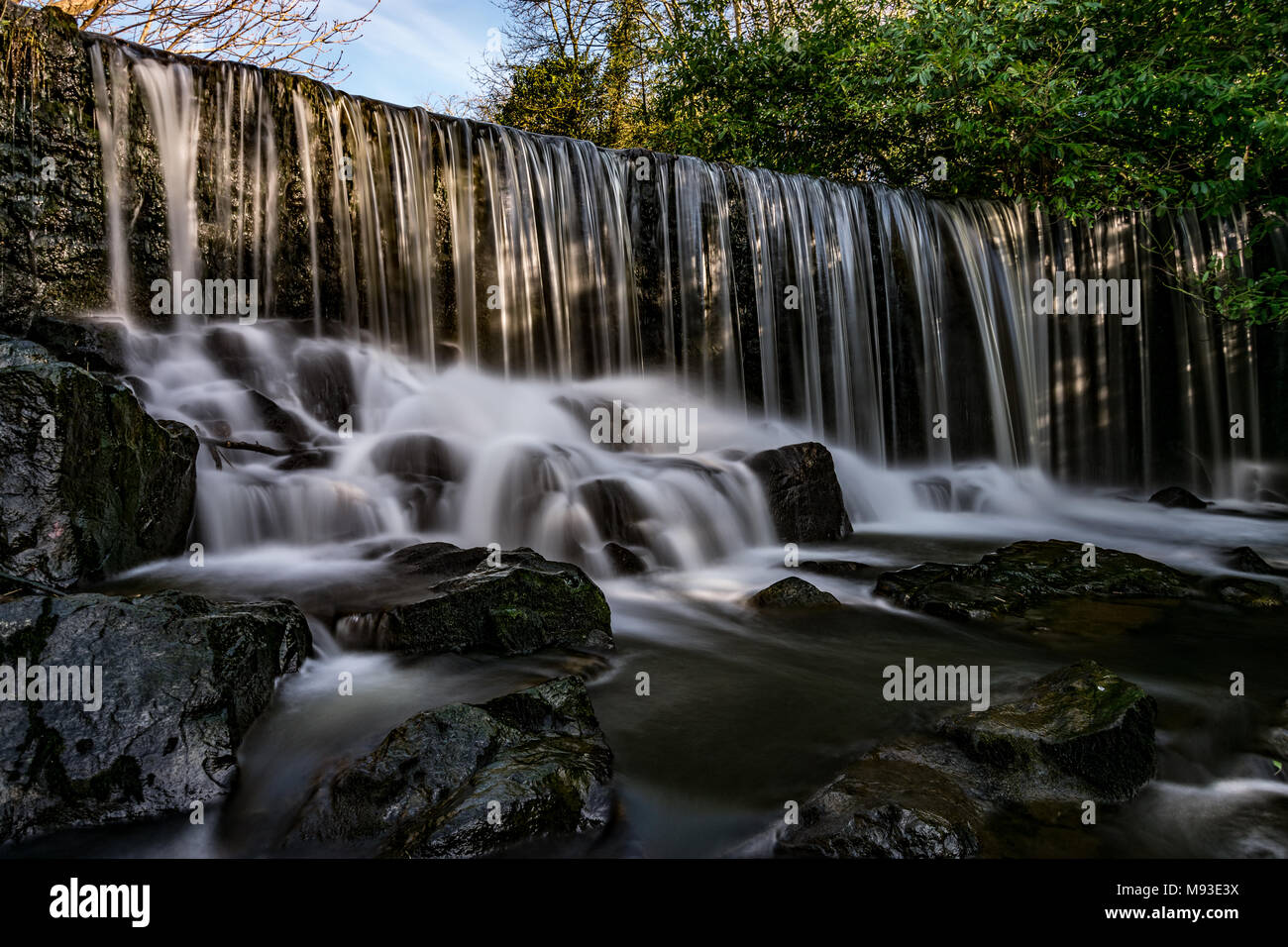 CRUMLIN GLEN WATERFALL Stock Photo - Alamy