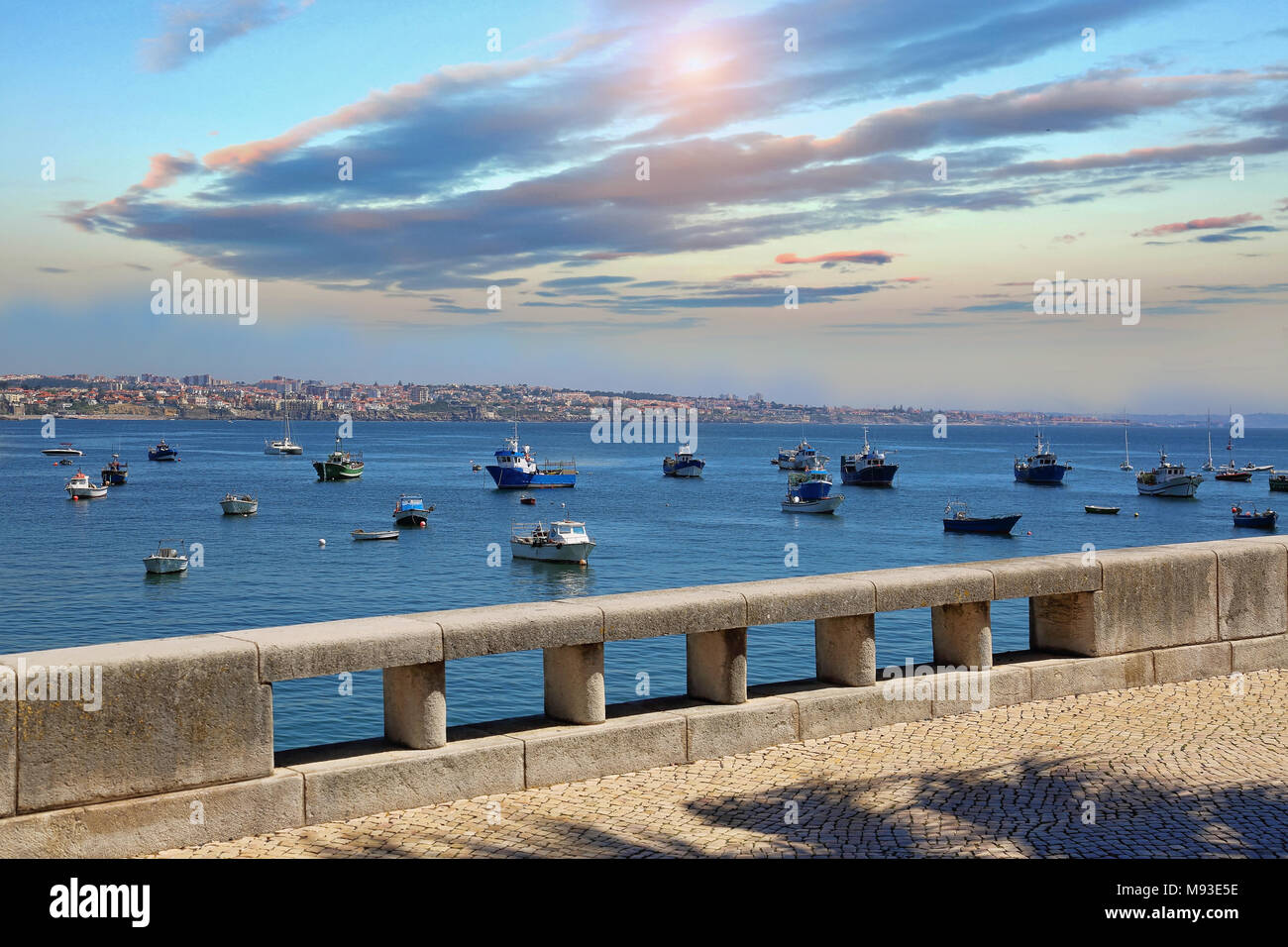 Cascais port and streets of the old town Stock Photo - Alamy