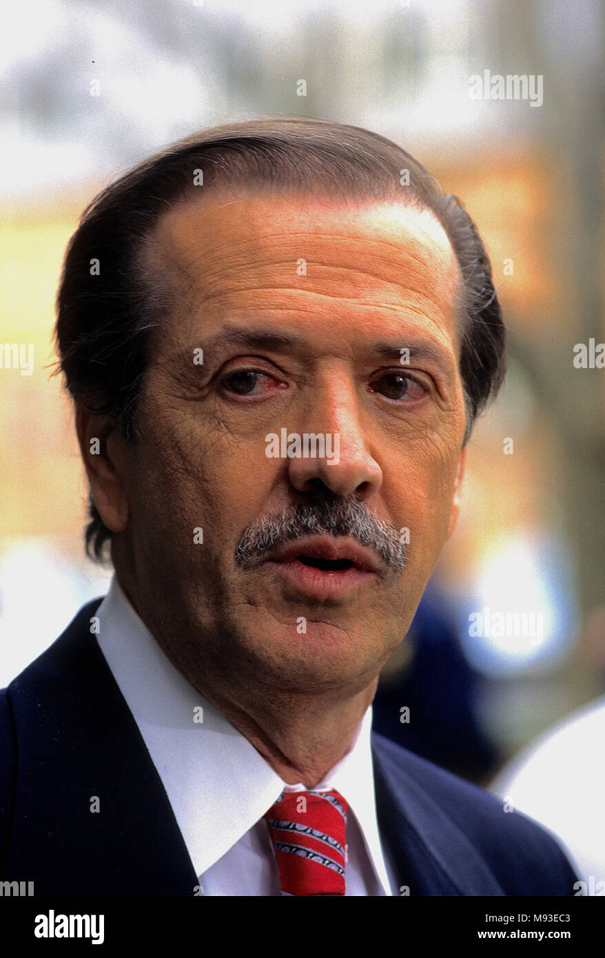 Washington DC., USA, 1995 Portrait of Congressman Sonny Bono ...