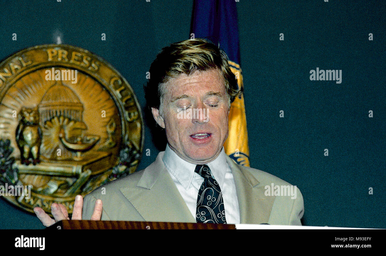 Washington, DC., USA, October 1, 1990 Actor Robert Redford at the ...