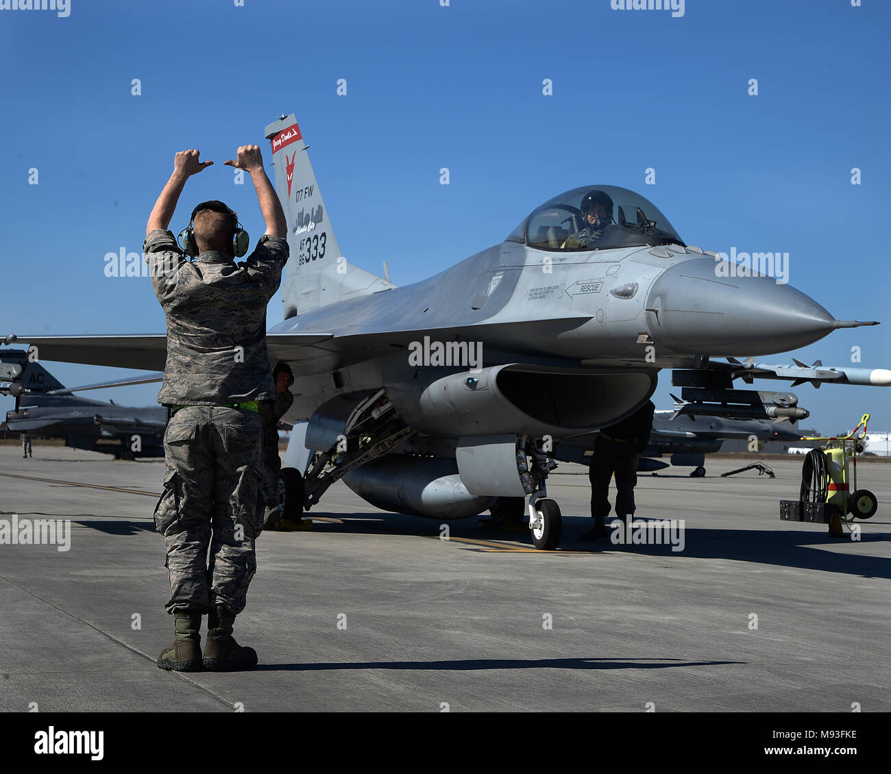 U.S. Air Force Airman 1st Class Jakob L. Ackerman, a crew chief with ...