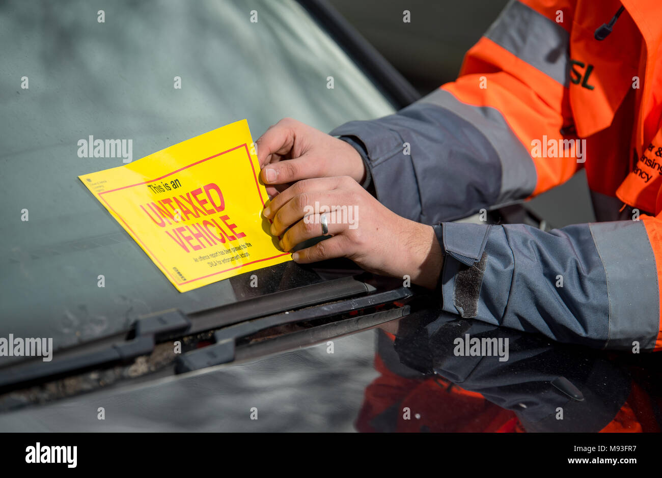 Wheel clamping of untaxed vehicles is becoming more common with the ...