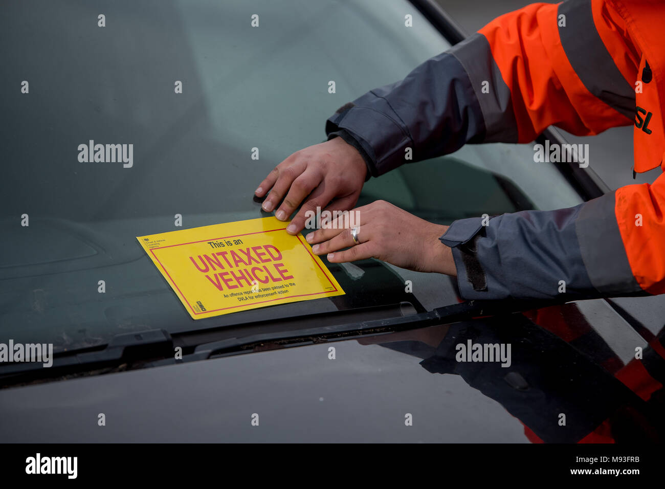 Wheel clamping of untaxed vehicles is becoming more common with the ...