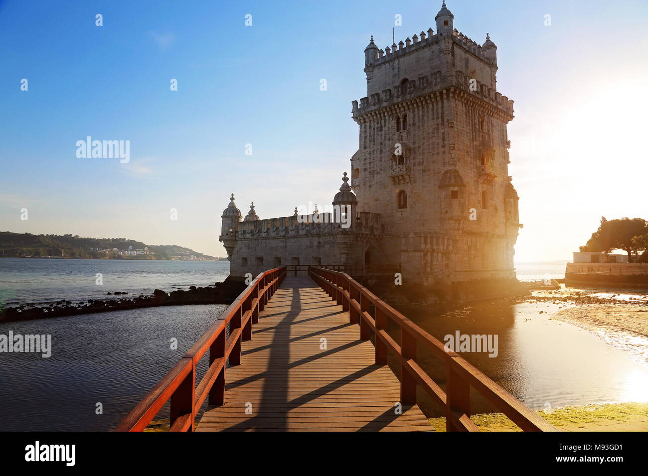 Famous landmark belem tower hi-res stock photography and images - Alamy