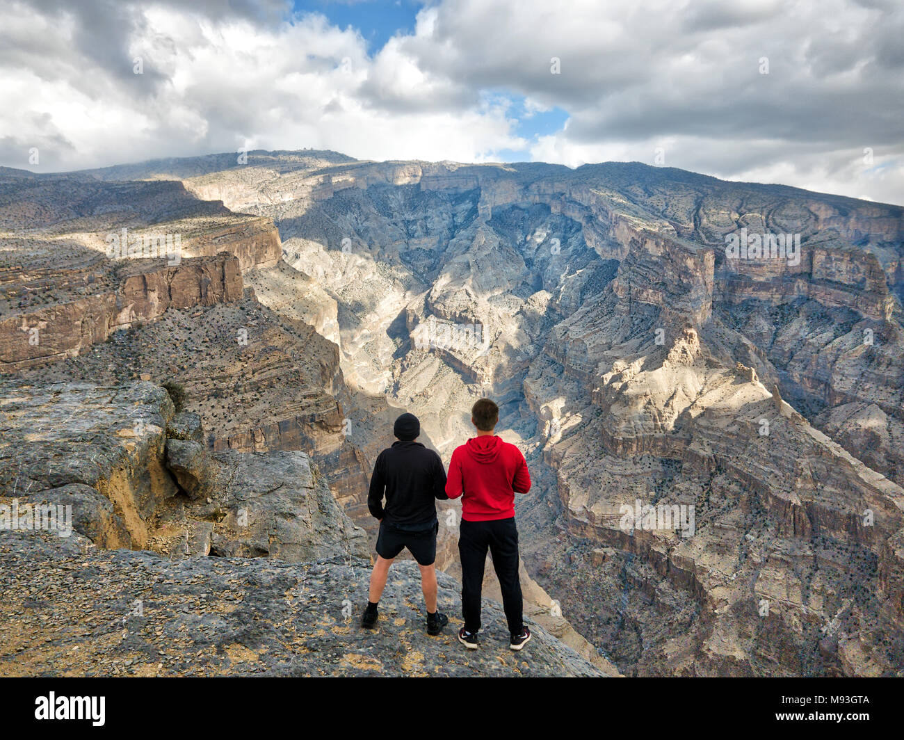 Overlooking Jabal Shams in Oman taken in 2015 Stock Photo - Alamy