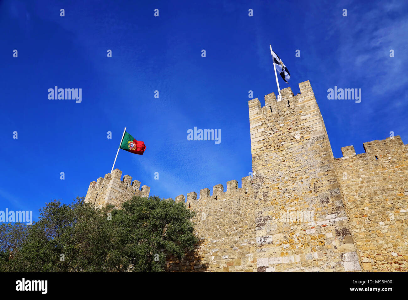 Lisbon, Saint George Castle Stock Photo - Alamy