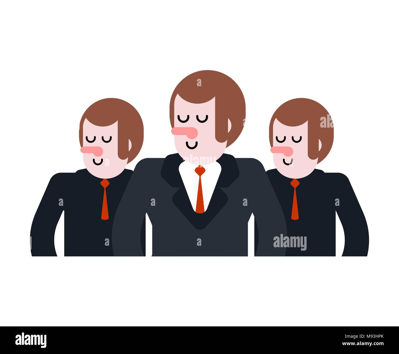 Three business male female Stock Vector Images - Alamy
