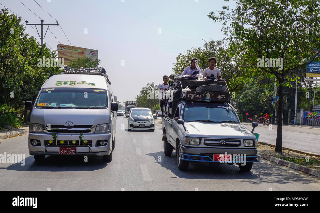 Traditional burmese taxi driver hi-res stock photography and images - Alamy
