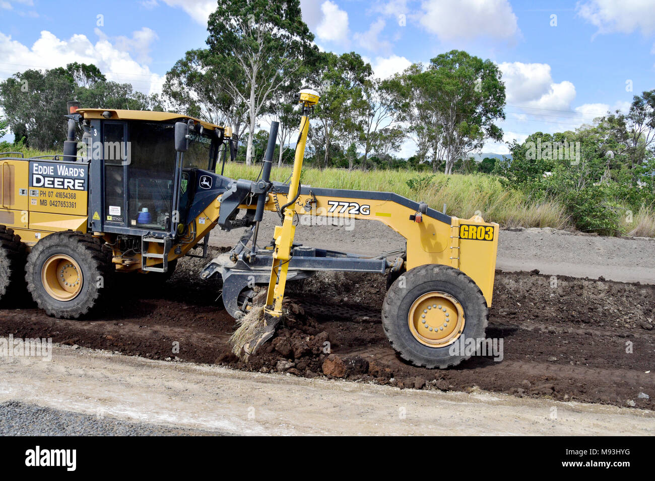 QUEENSLAND ROAD WORKS Stock Photo - Alamy