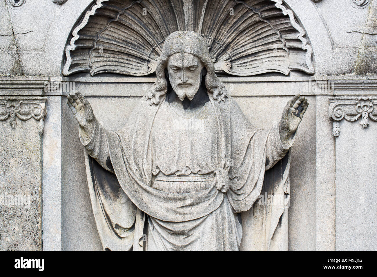 Jesus gives his blessing Stock Photo - Alamy