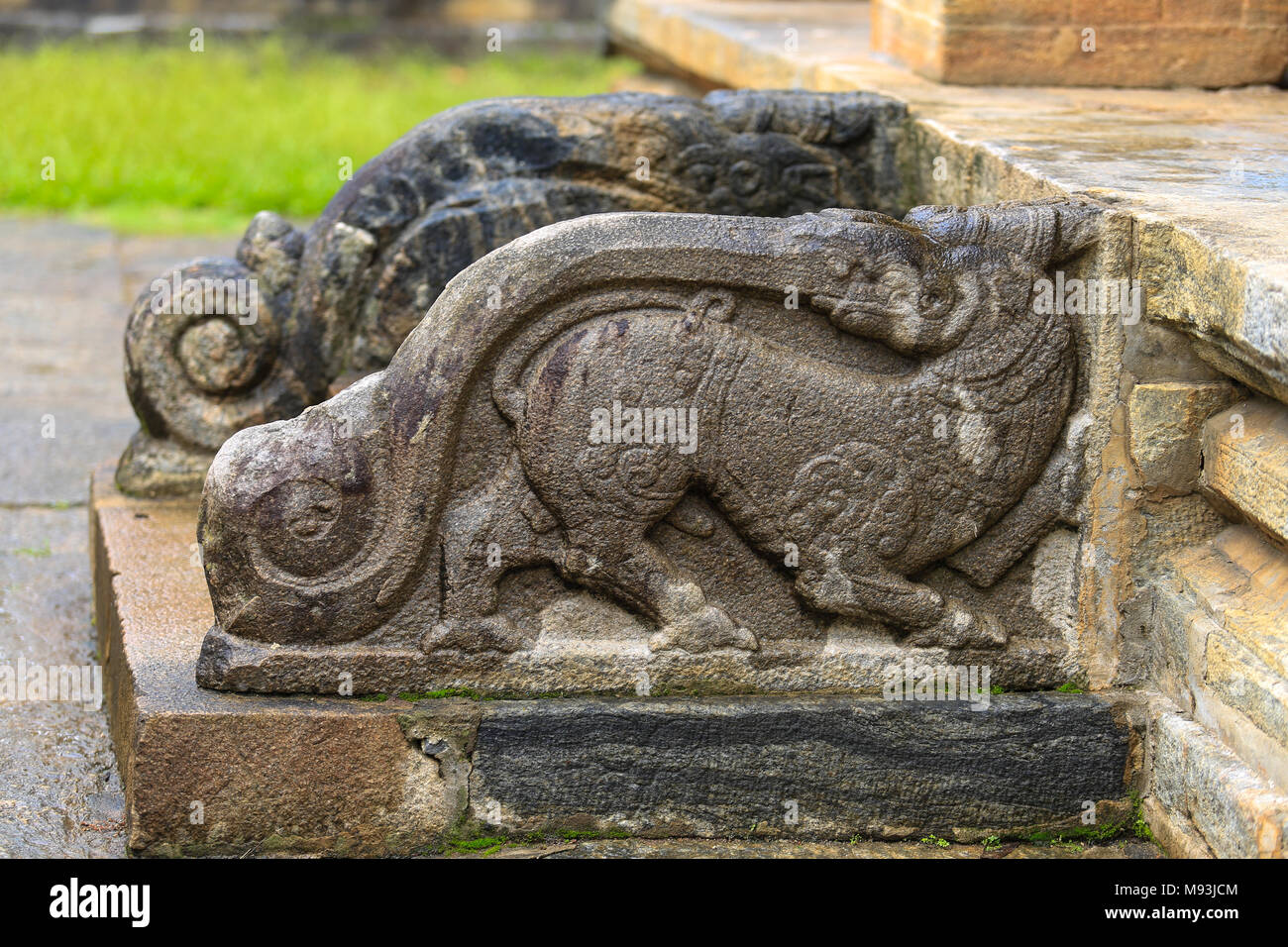 Stone art kerala india asia Stock Photo - Alamy