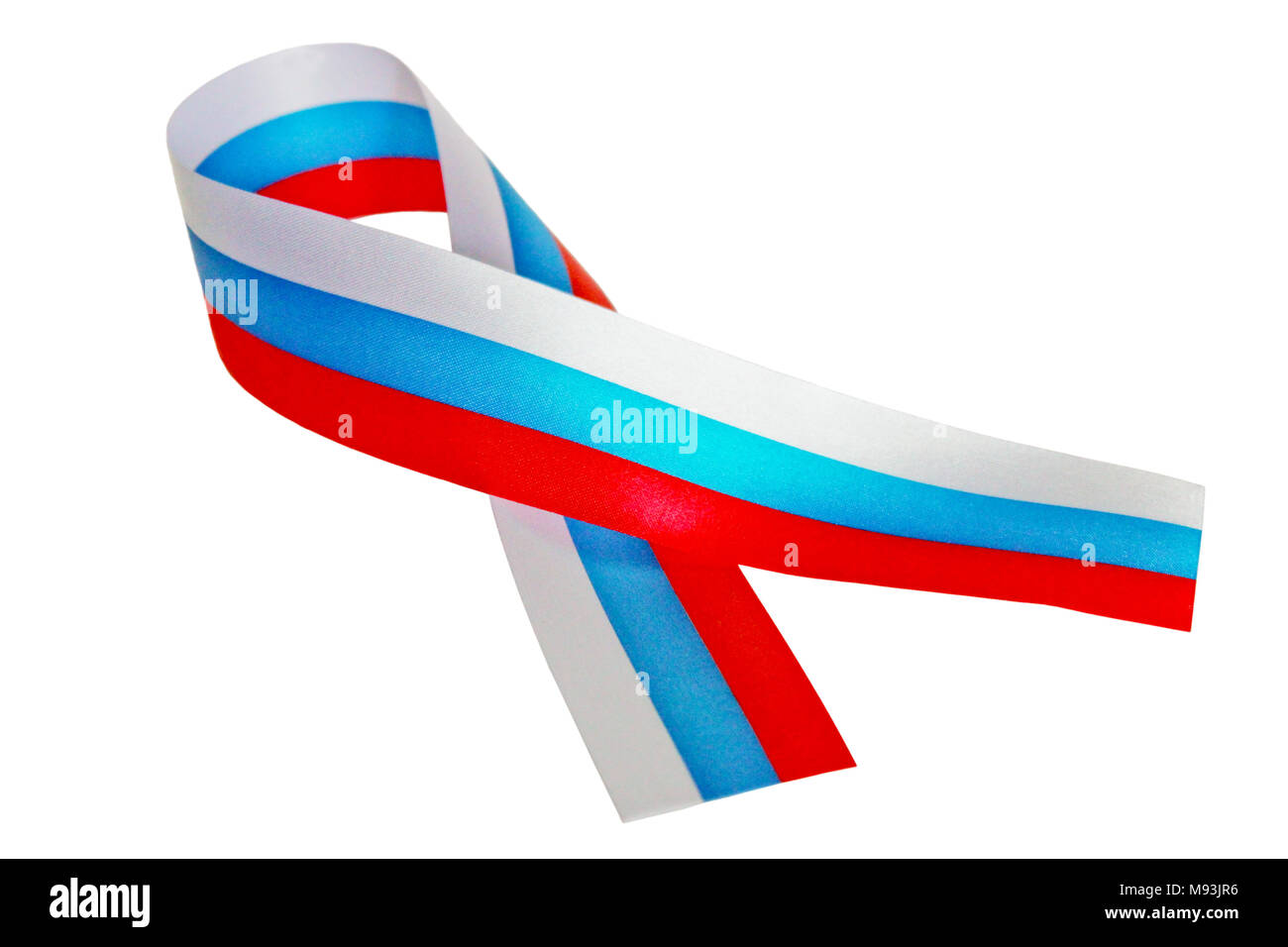 Soft blue ribbon illustration Cut Out Stock Images & Pictures - Alamy