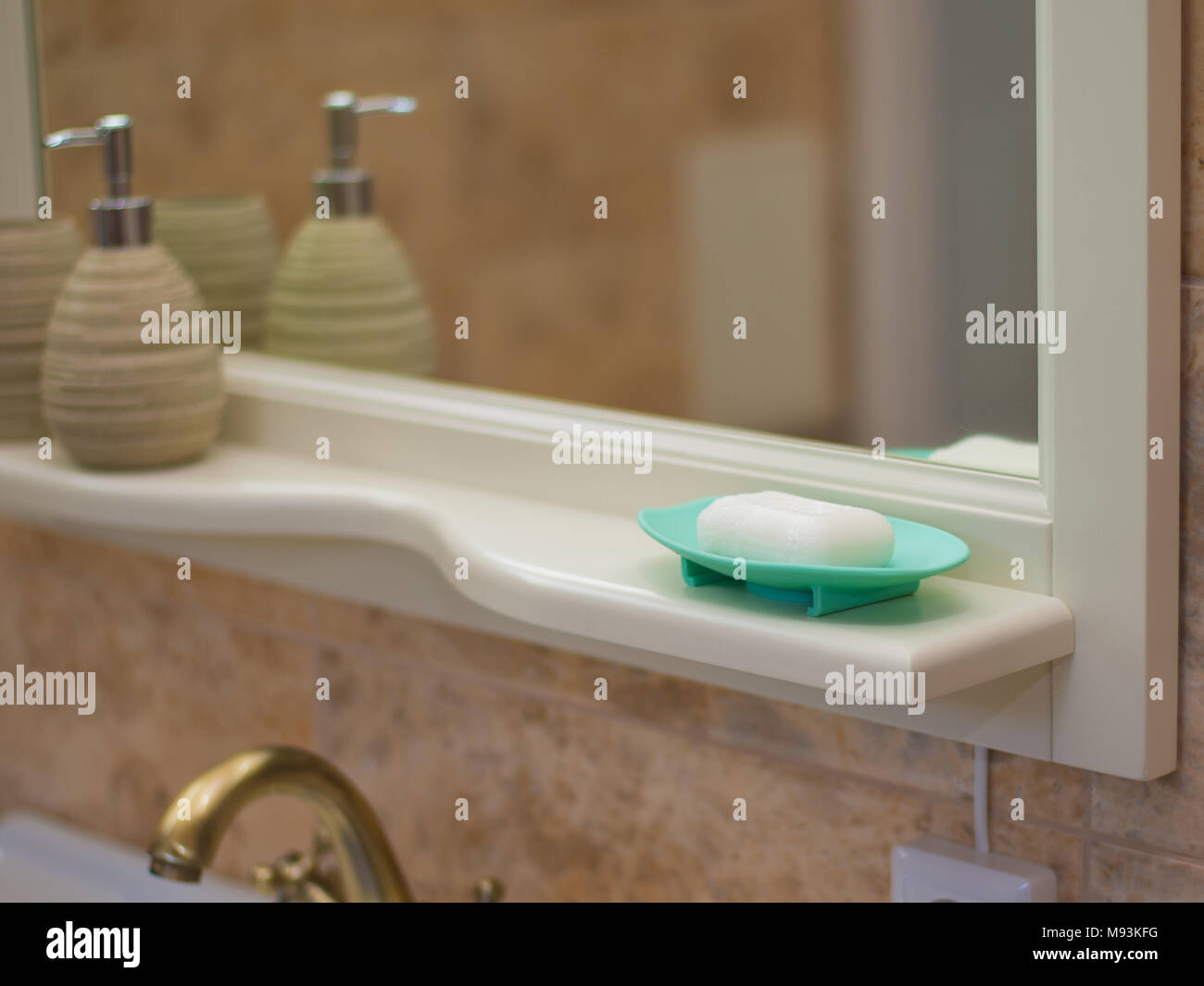 Bar soap on yellow plastic hi-res stock photography and images - Alamy