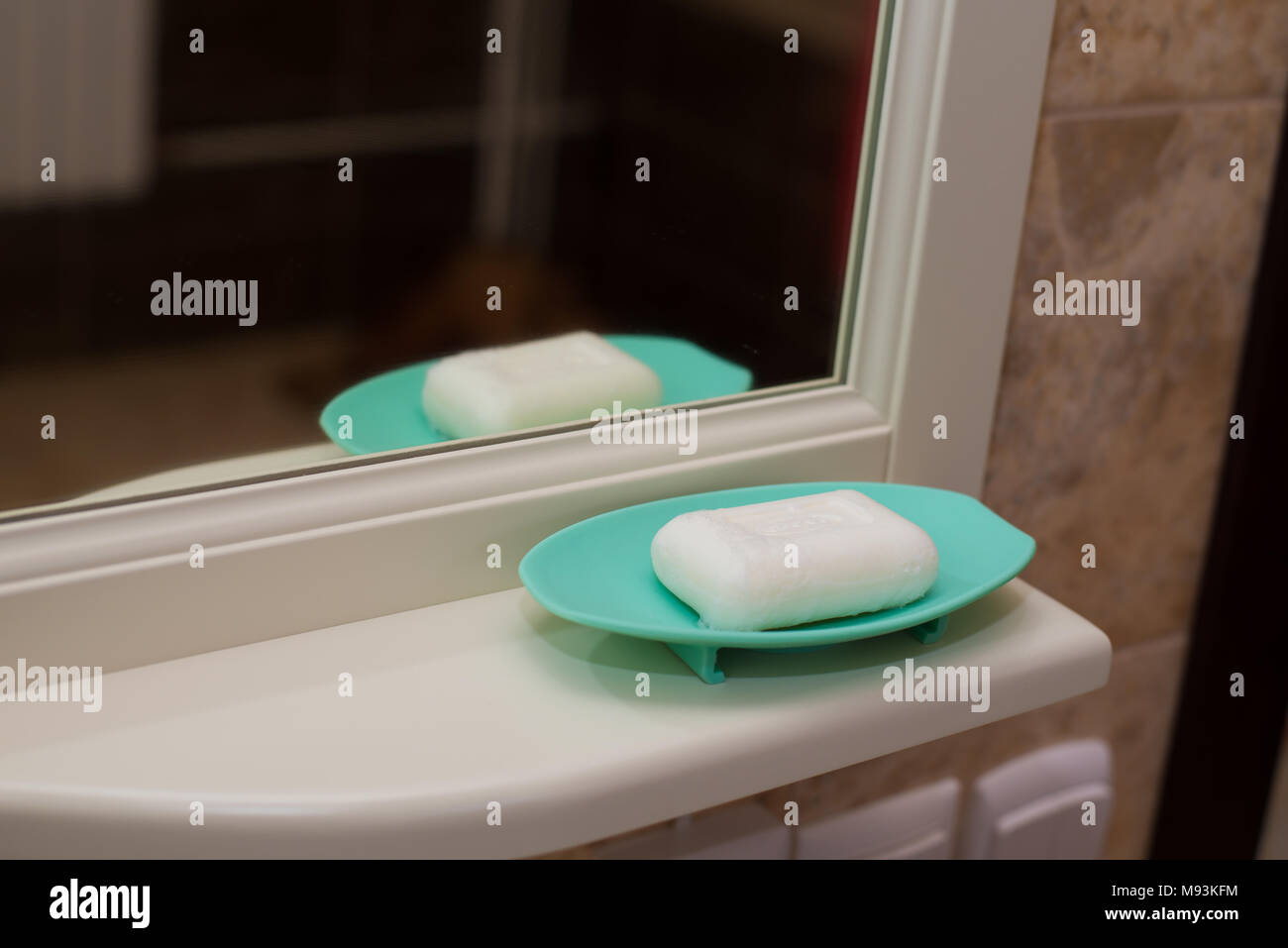 Bar soap on yellow plastic hi-res stock photography and images - Alamy