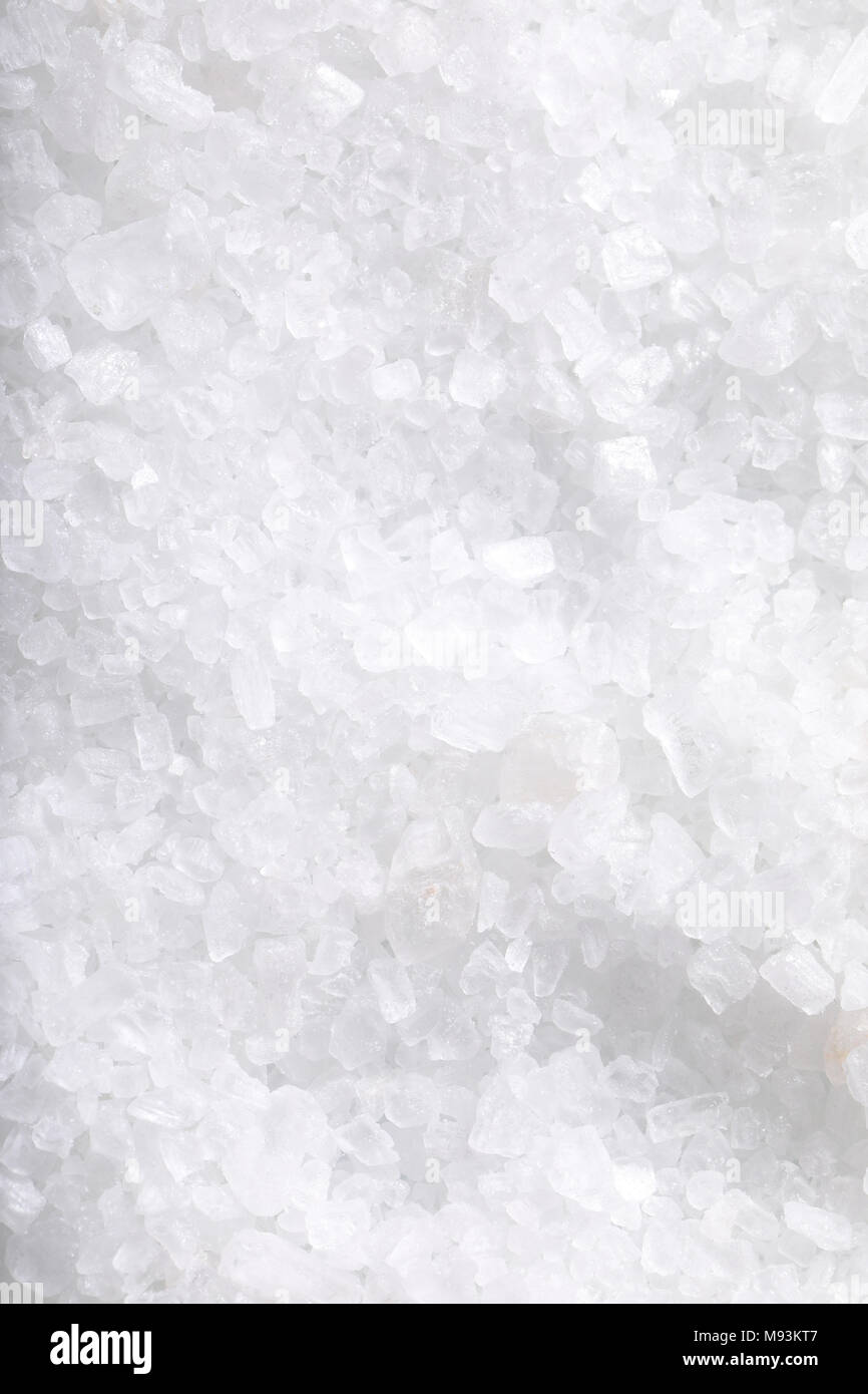 coarse grained sea salt background - full frame Stock Photo - Alamy