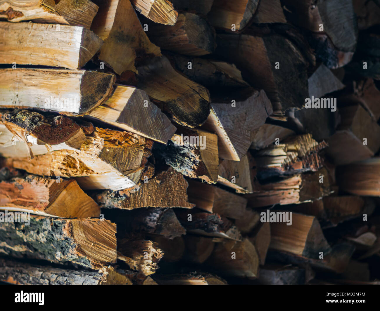 Preparing for winter and making cold season warmer concept: stack of ...