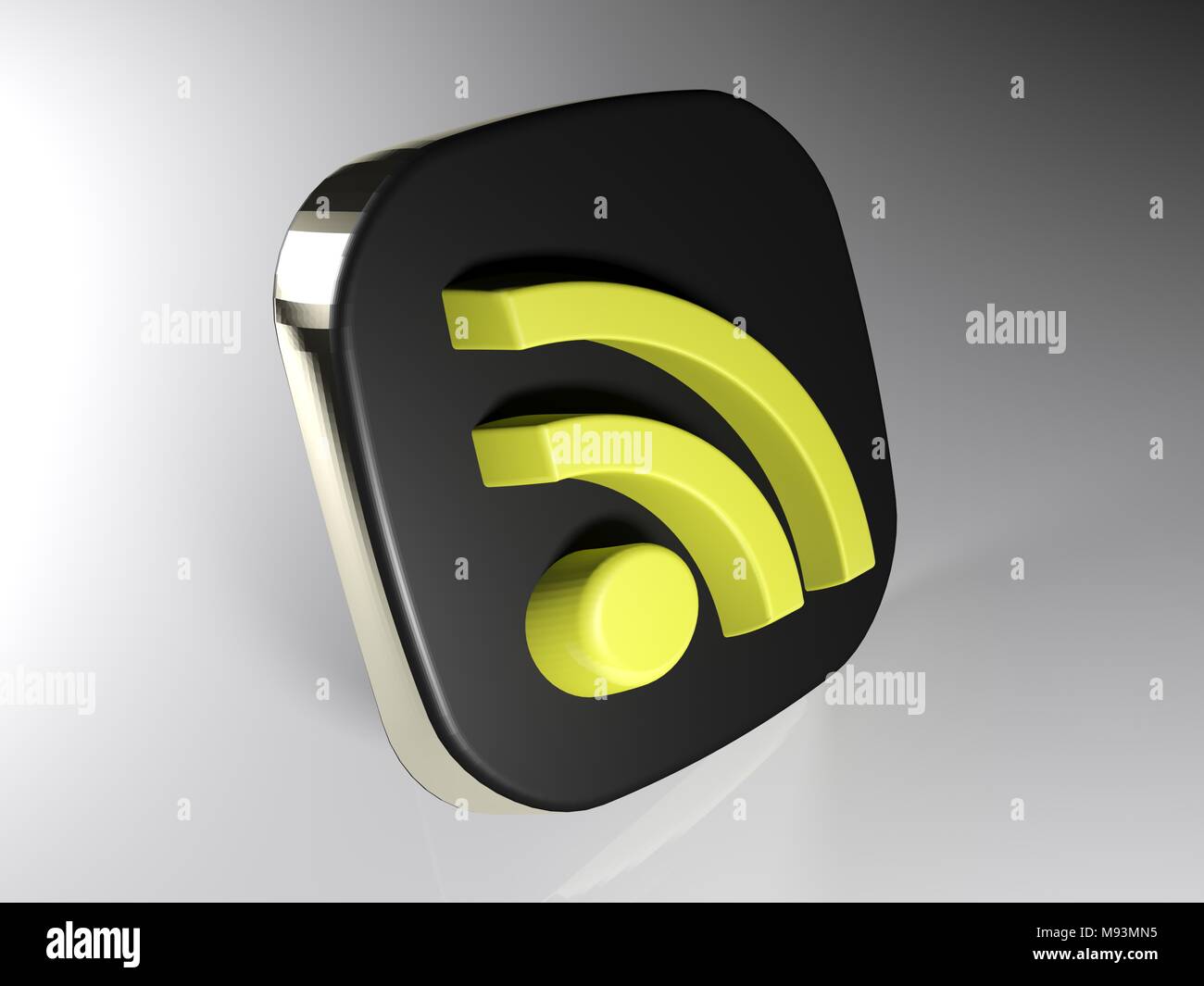 WiFi logo - 3D rendering Stock Photo - Alamy