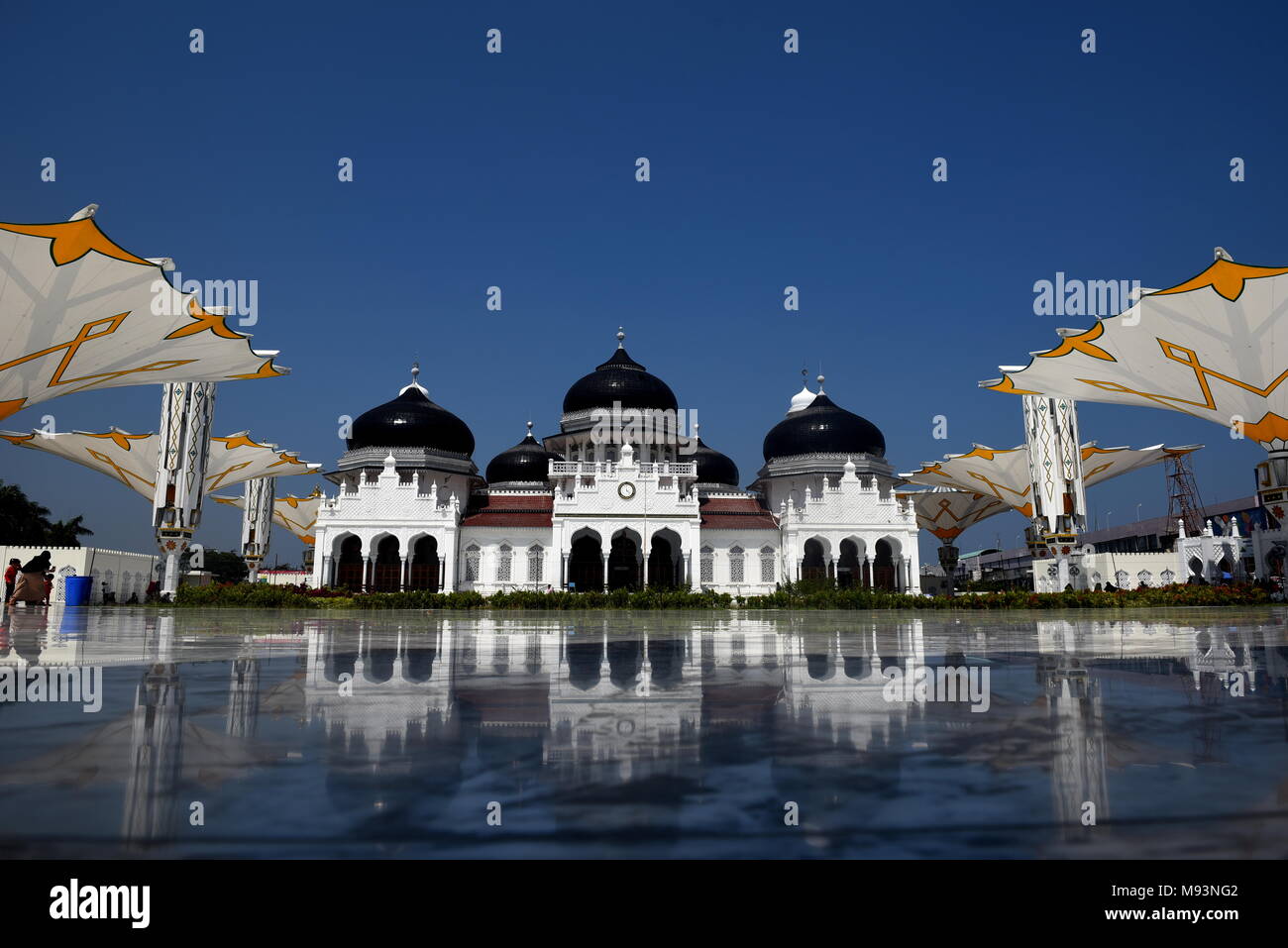 Baiturrahman Grand Mosque is located in the heart of Banda Aceh City ...