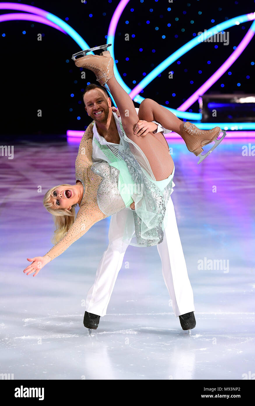 Cheryl Baker (right) and Dan Whiston during the Dancing On Ice Live UK ...