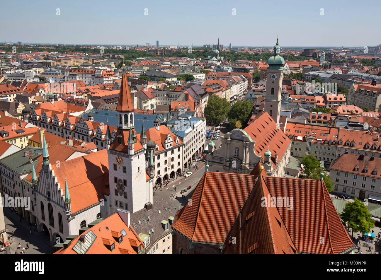 Marienplatz munich bavière allemagne hi-res stock photography and ...