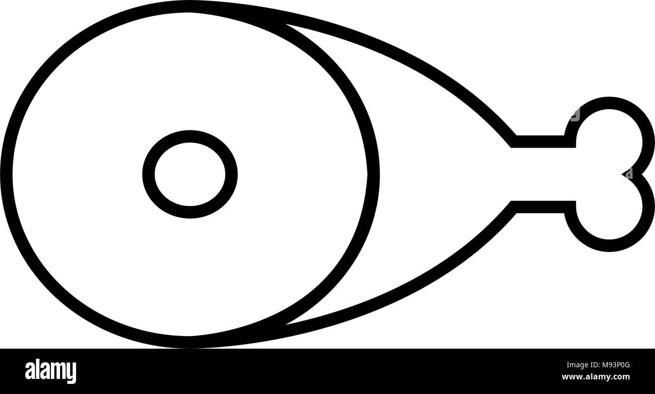 ham leg icon Stock Vector Image & Art - Alamy